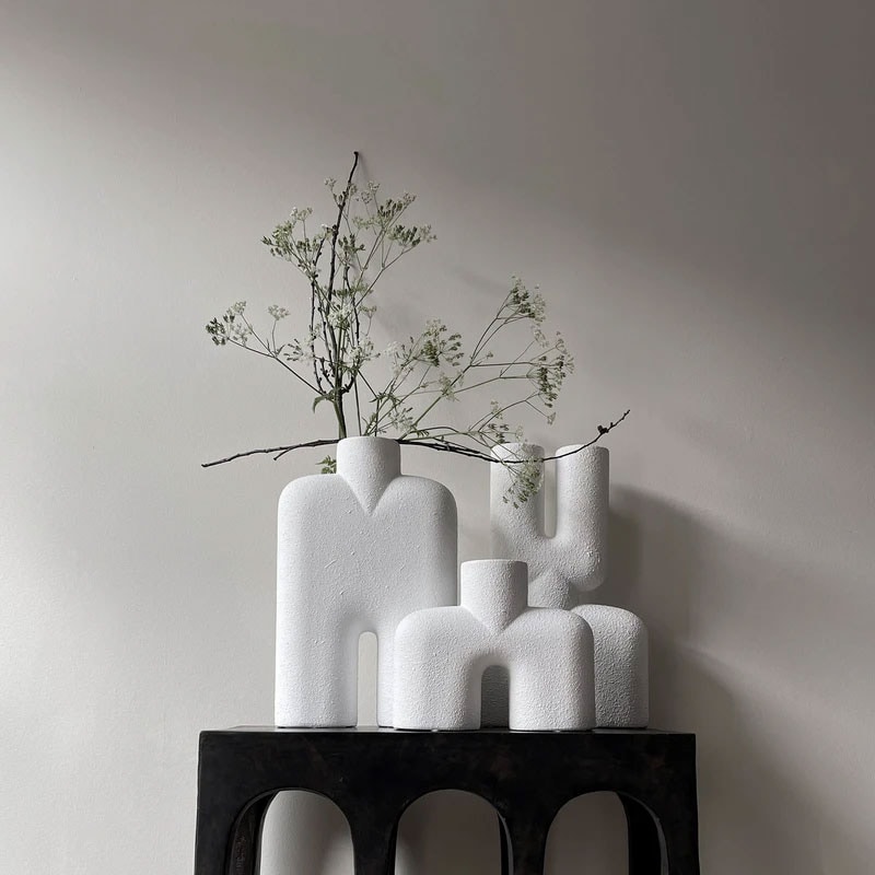 Vase Cobra Uno Bubble White (47cm) von 101 Copenhagen - erkmann
