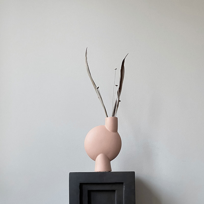 Vase Sphere Bubl Medio Apricot (26cm) von 101 Copenhagen - erkmann