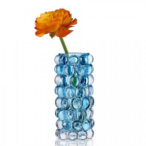 Skogsberg and Smart Vase Boule Coral Blue