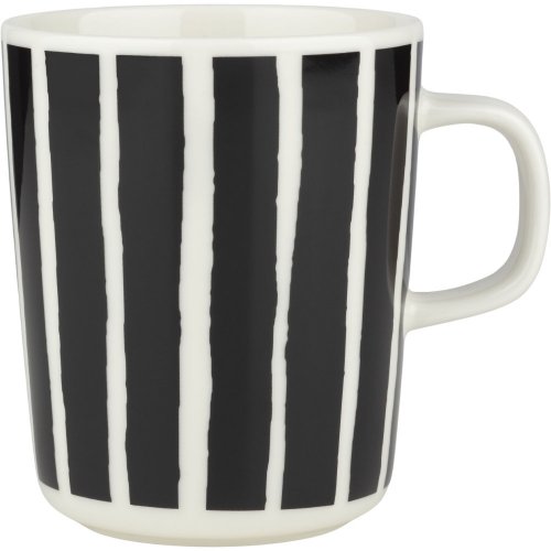 Becher Oiva Piccolo Weiß Schwarz 250ml von Marimekko