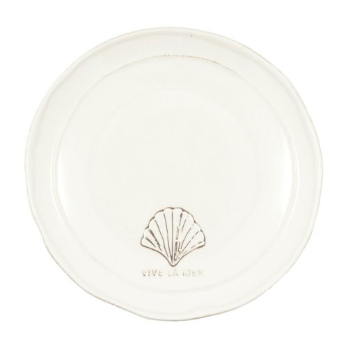 Frühstücksteller Vive La Mer White (20,5cm) Greengate