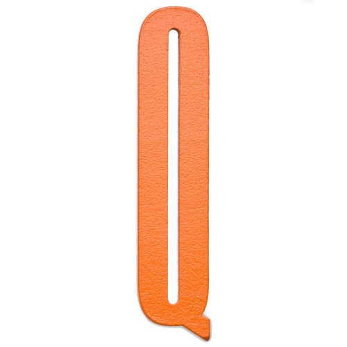 Holzbuchstabe Q Orange von Design Letters - erkmann