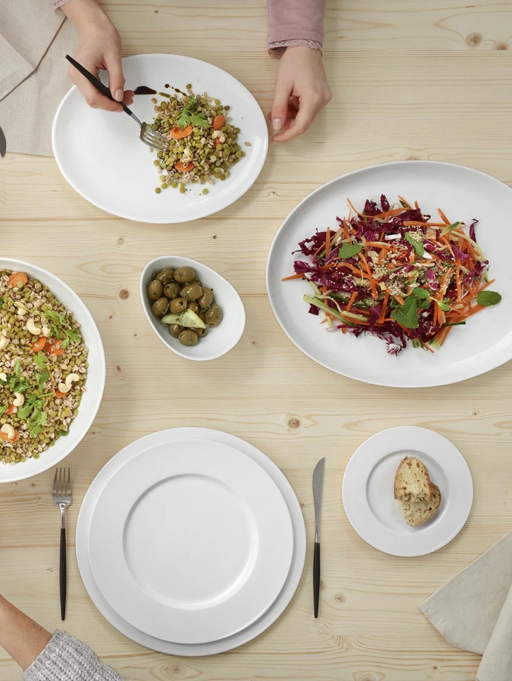 Platzteller mit Fahne à Table Weiß (32cm) von Asa