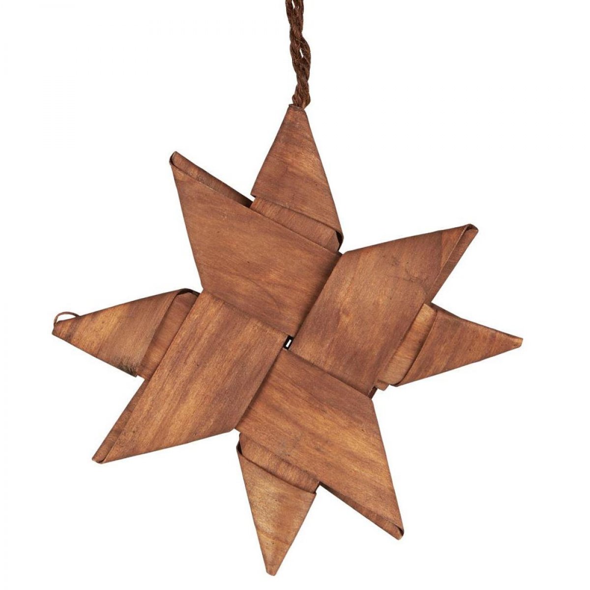 Ib Laursen Christbaumschmuck Stern aus Spanholz (12,5cm