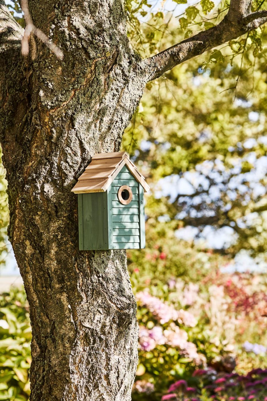 Ib Laursen Vogelhaus Staubig Grün Holz
