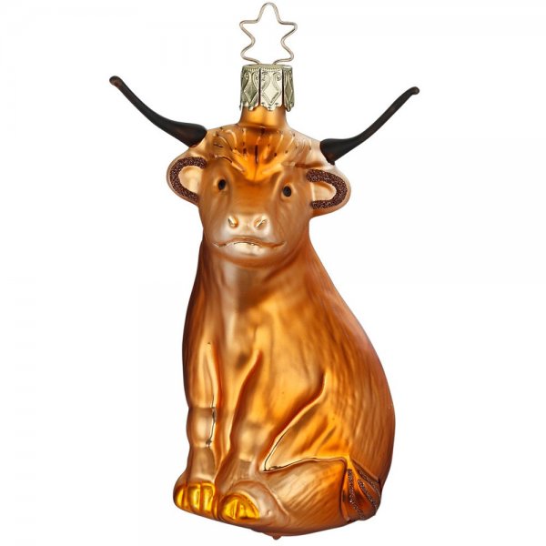 Inge Glas Christbaumschmuck Büffel Stier