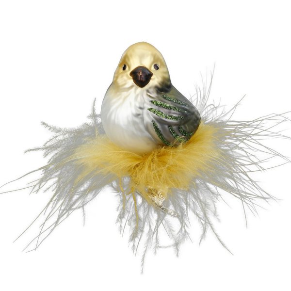 Inge Glas Christbaumschmuck Vogel Grünfink