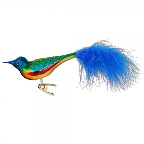 Inge Glas Christbaumschmuck Vogel Paradiesschnäpper (11