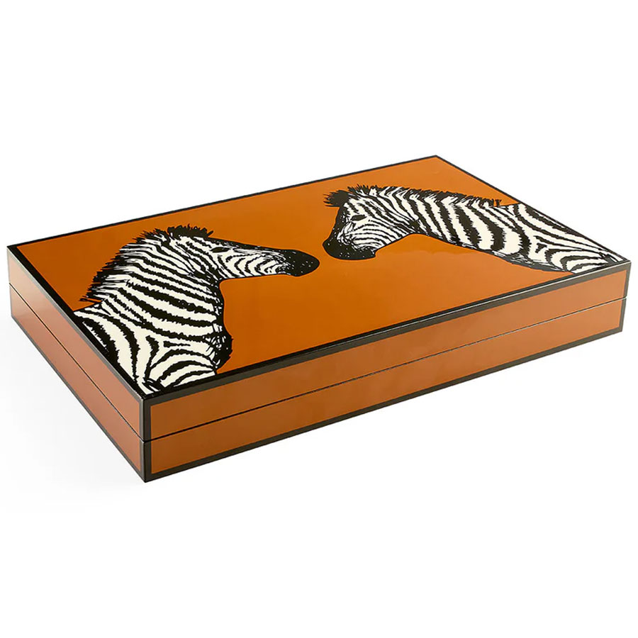 Jonathan Adler Backgammon Set Zebra