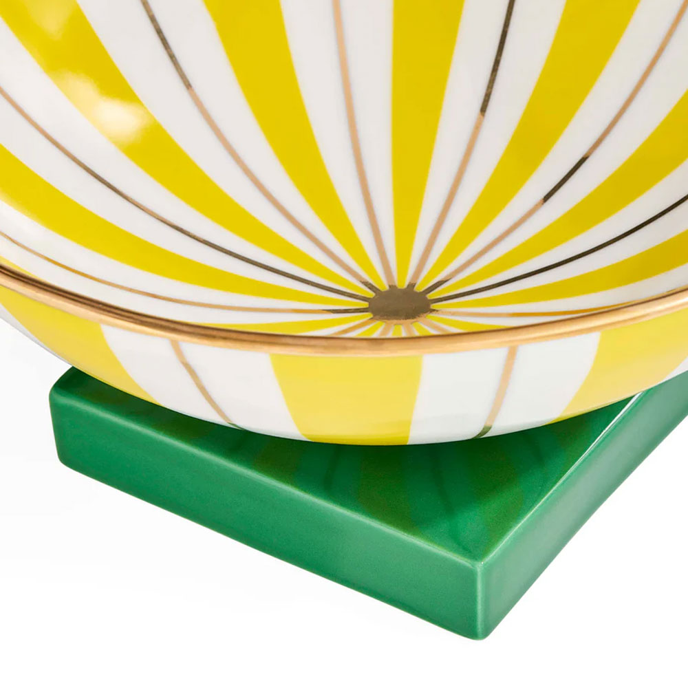 Jonathan Adler Schale Portofino Bowl Gelb Grün