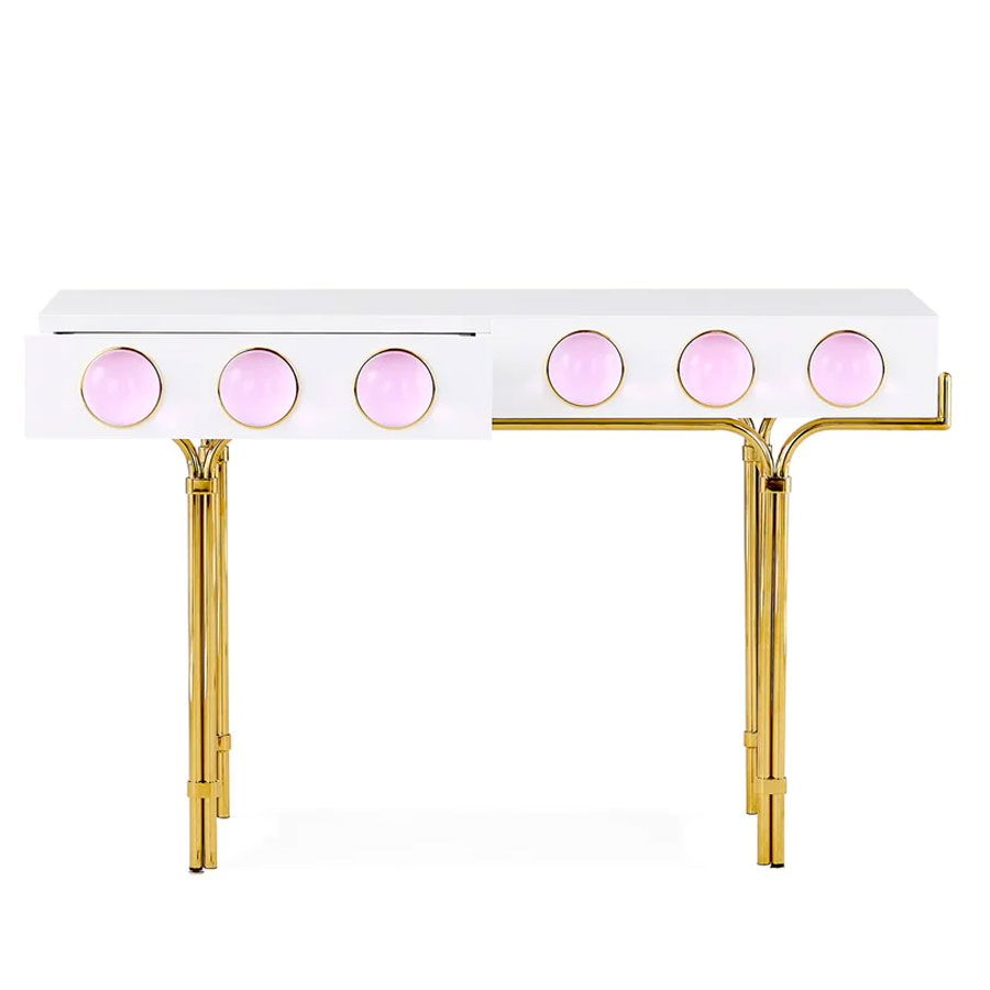 Jonathan Adler Sideboard Console Globo Pink Limited