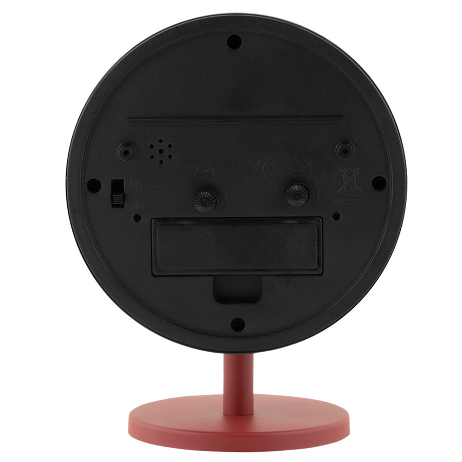 Karlsson Wecker Brisk Dome Alarm Clock Red Ochre