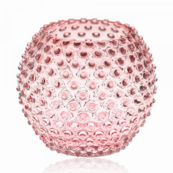 Vase Hobnail Rosaline Rosa von Klimchi Studio - erkmann