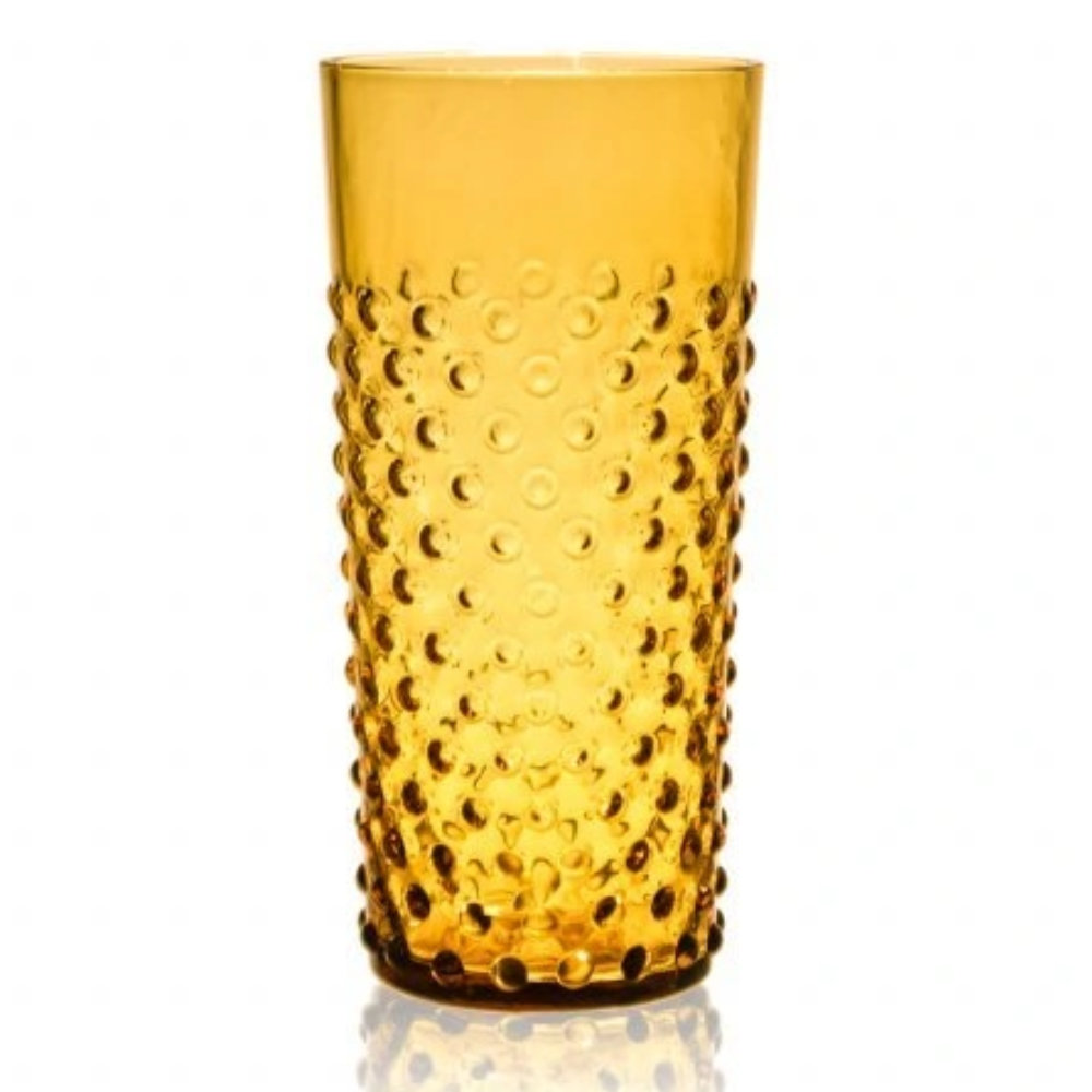 Wassergläser Set Hobnail Tumblers Amber Klimchi Studio