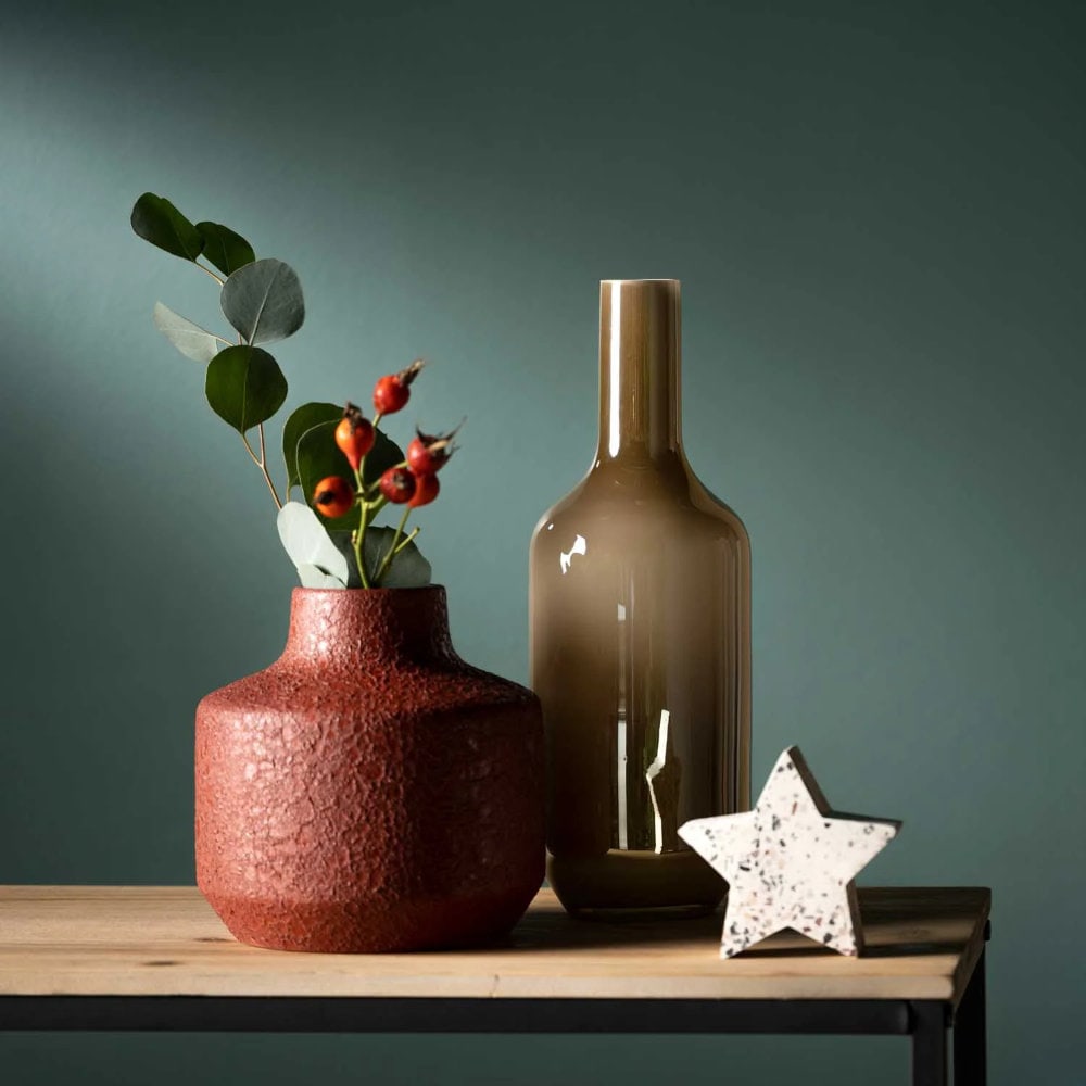 Vase Autentico Keramik Rot (22cm) von LEONARDO