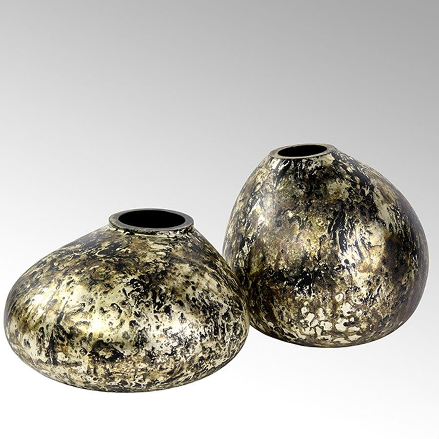 Lambert Vase Kala Vintage Silber Glas (22cm)