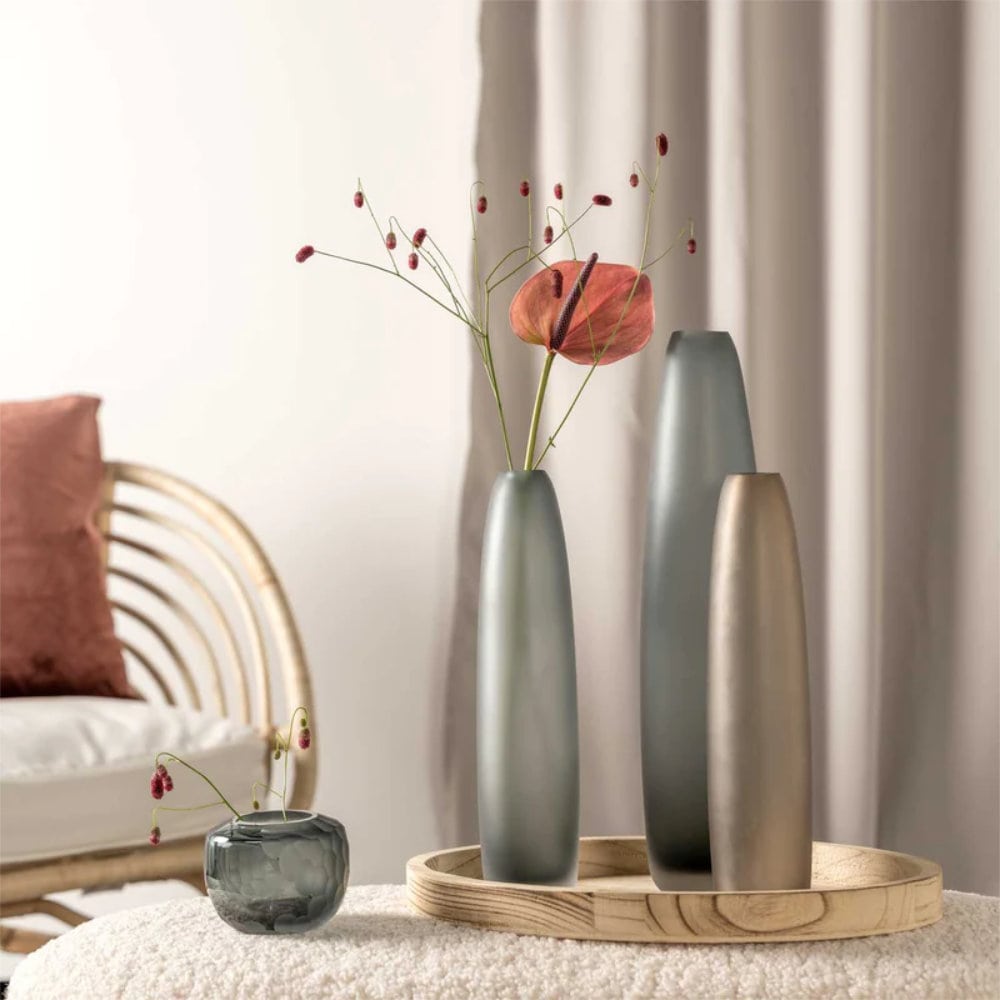 Leonardo Vase Bellagio Anthrazit (45cm)