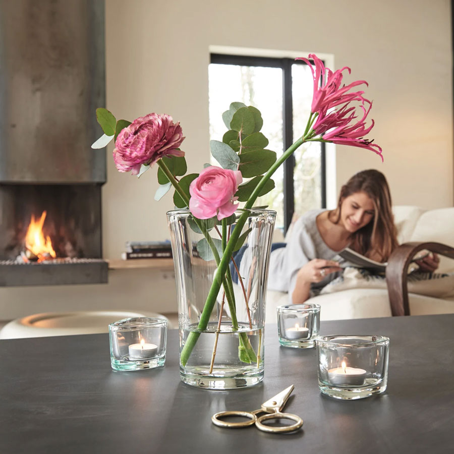 Leonardo Vase Bloom Glas (22cm)