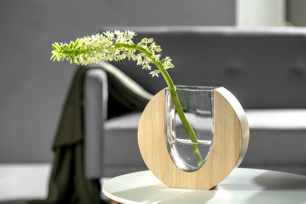 Vase Legno Glas/Holz von Leonardo - erkmann
