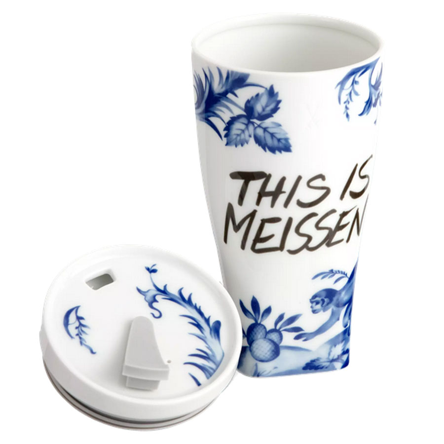 Meissen Coffee To Go Becher Nova Affe und Faultier This