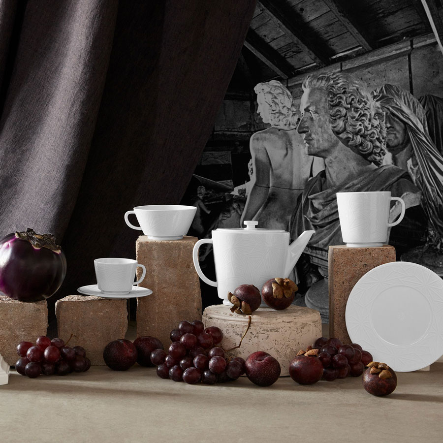 Meissen Espressotasse mit Untertasse Vitruv Graphic (2-