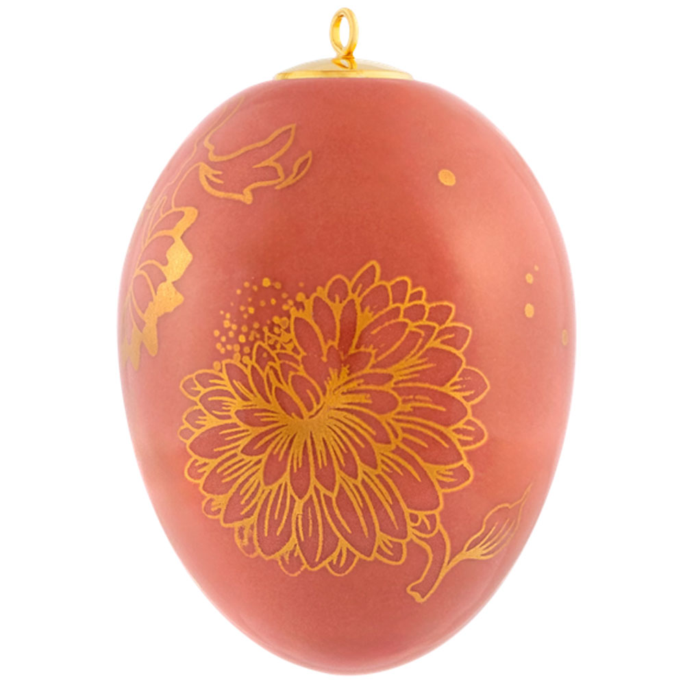Meissen Osterei Groß Golden Onion Style Rot