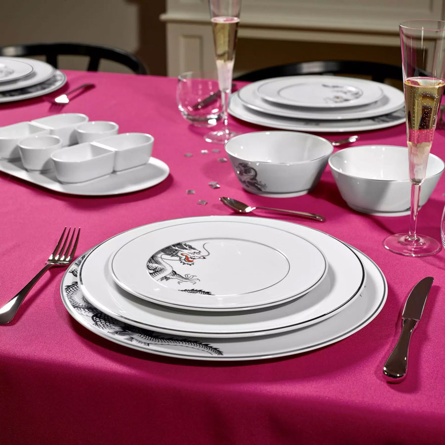 Meissen Platzteller Vitruv Glücksdrache Platinum (34cm)