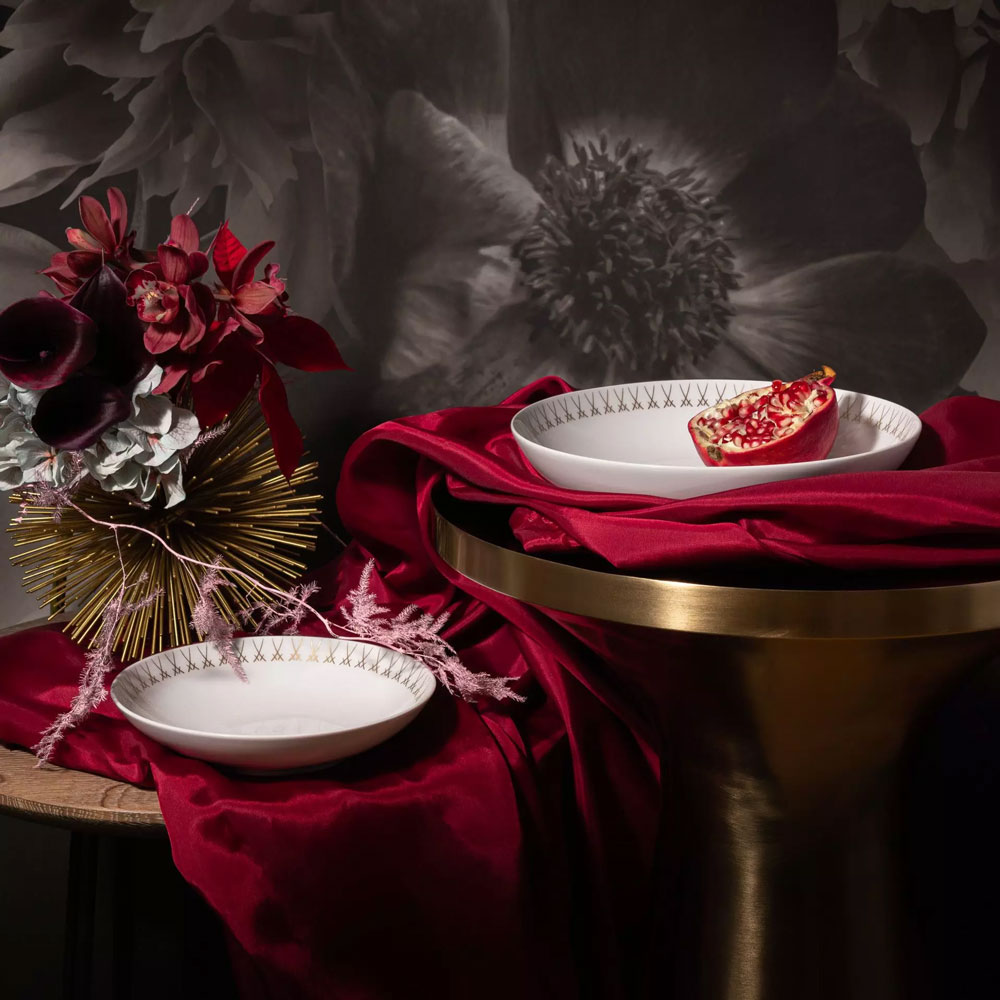 Salat- oder Pastateller Swords Luxury Gold Schwerterkante (22,5cm) von ...