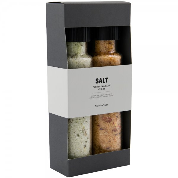 Geschenkbox Parmesan Basilikum Salz Chili Nicolas Vahé