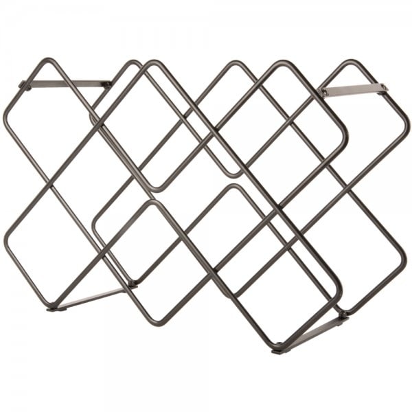 Weinregal Wine rack Diamonds aus Eisen von Present Time in Schwarz