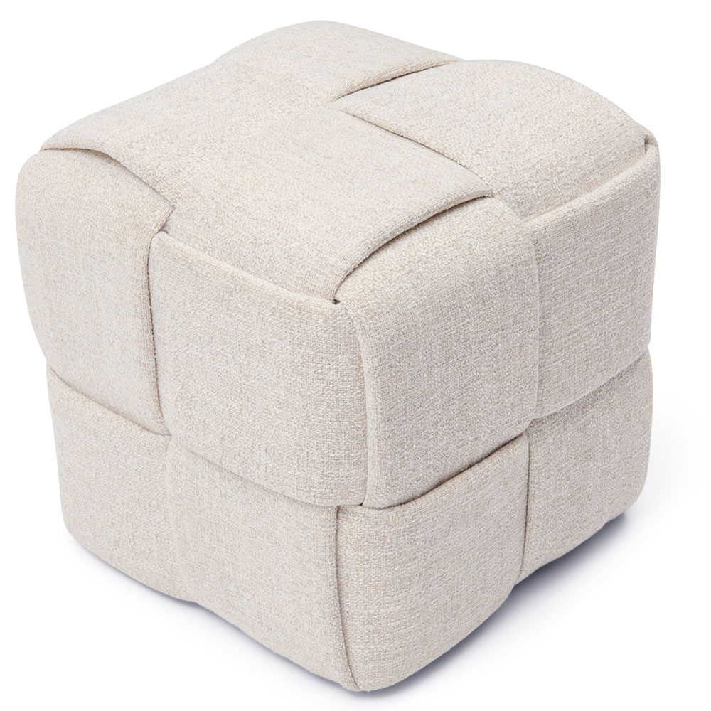 Riviera Maison Hocker Pouf Qbic Stool Ant White