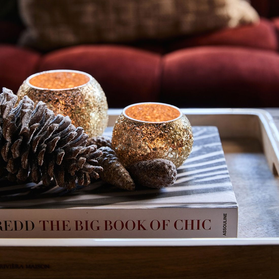 Riviera Maison Windlicht Haze Votive Gold (9cm)