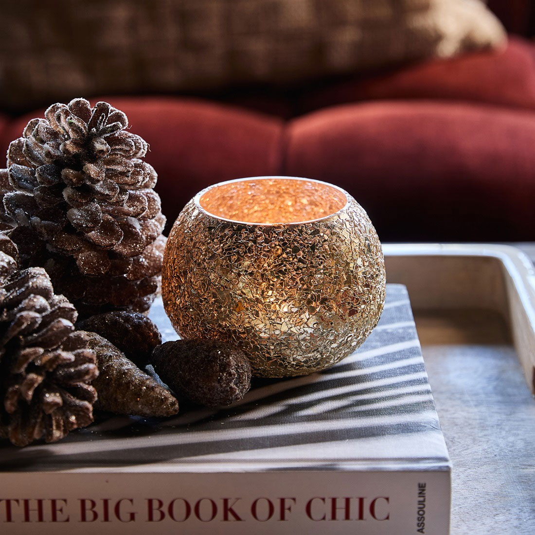 Riviera Maison Windlicht Haze Votive Gold (9cm)