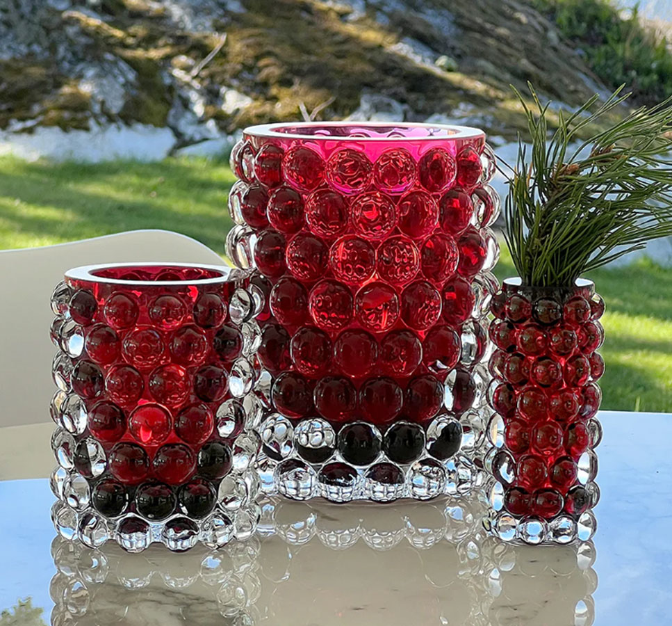 Skogsberg and Smart Windlicht Boule Cardinal Red