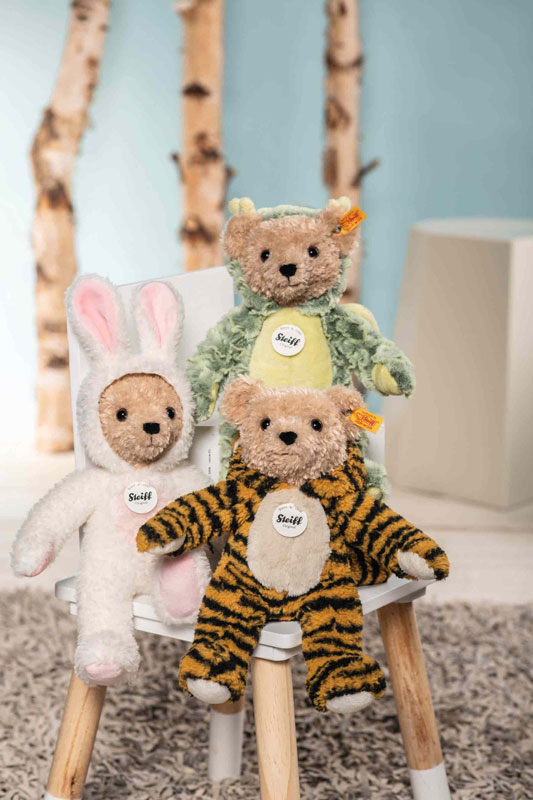 Kuscheltier Teddybär mit Hasenkostüm Hoodie von Steiff
