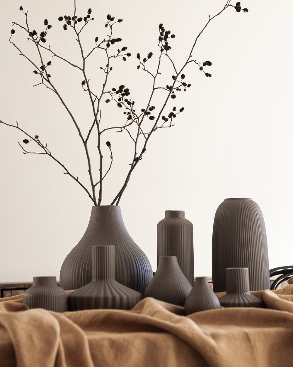 Vase Samset braun (16cm) von Storefactory - erkmann