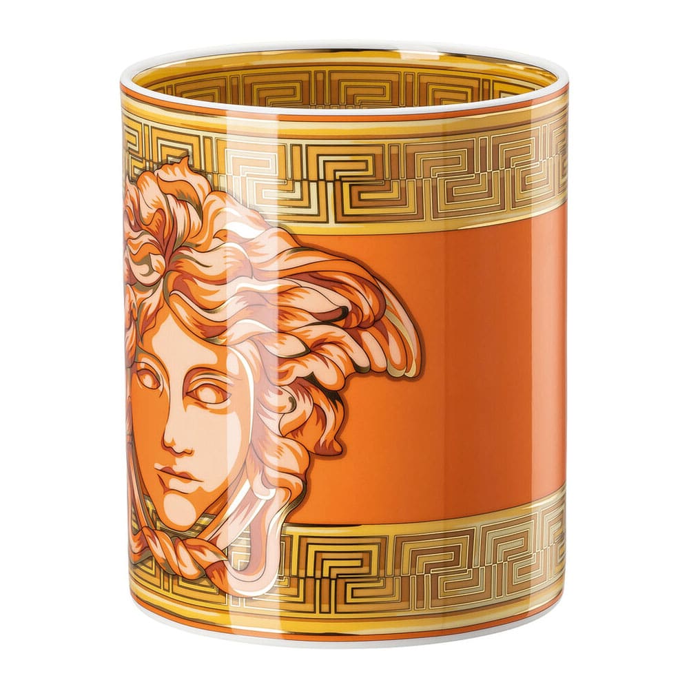Vase Medusa Amplified Orange Coin (18cm) von Versace by