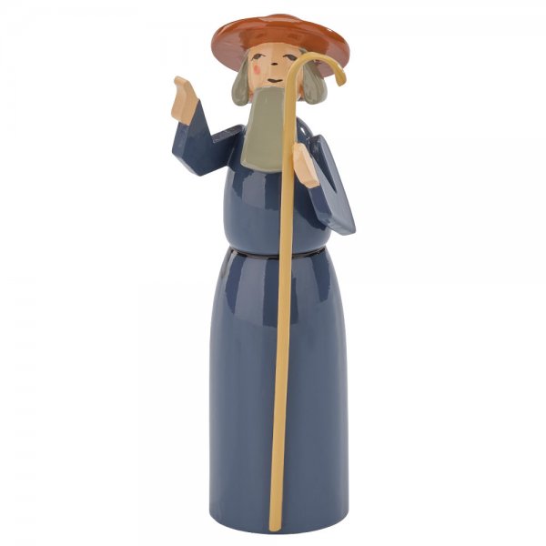 Krippenfigur Hirte mit Hirtensab von W&K
