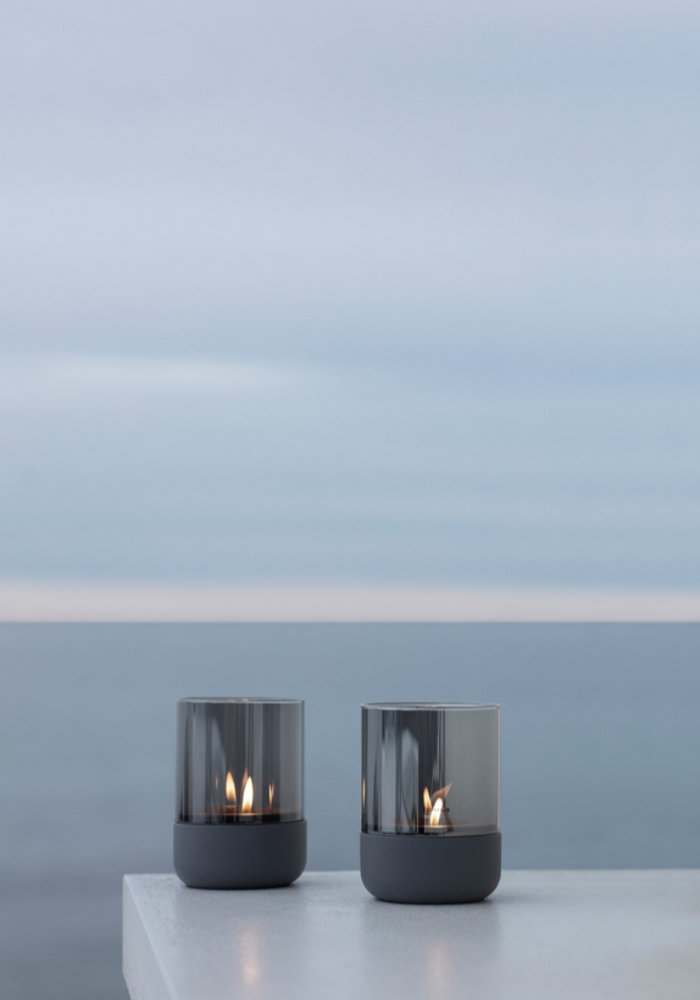 blomus Windlicht Calma Light Gray (M) --> erkmann.de - Verliebt in Design!